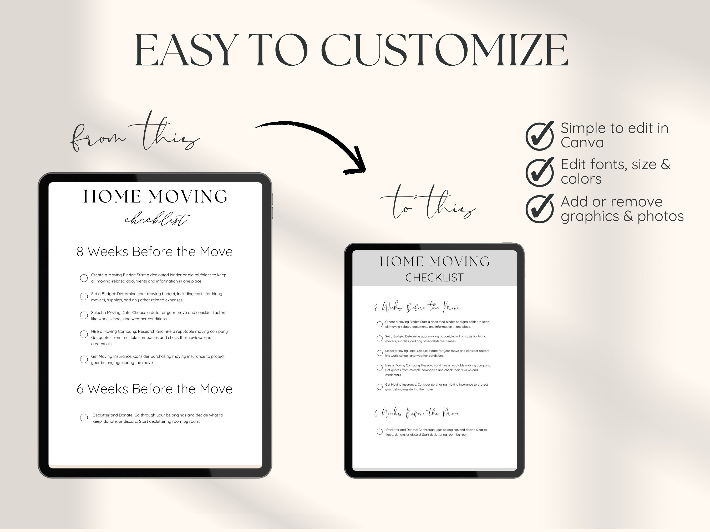 Home Moving Checklist Moving Planner Moving Binder Moving List ...