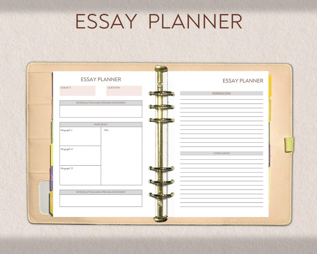 Essay Planner for Students Printable and Editable, Writing Template ...