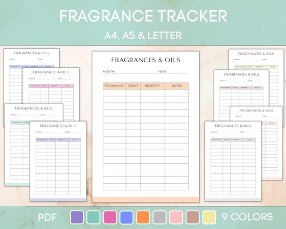 Scent List Template