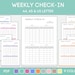 Printable Weekly Check-in Tracker, Editable, Weekly Check-in Planner ...