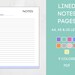 Notes Page Printable, Lined Notes Template, Note Taking, Writing Paper ...