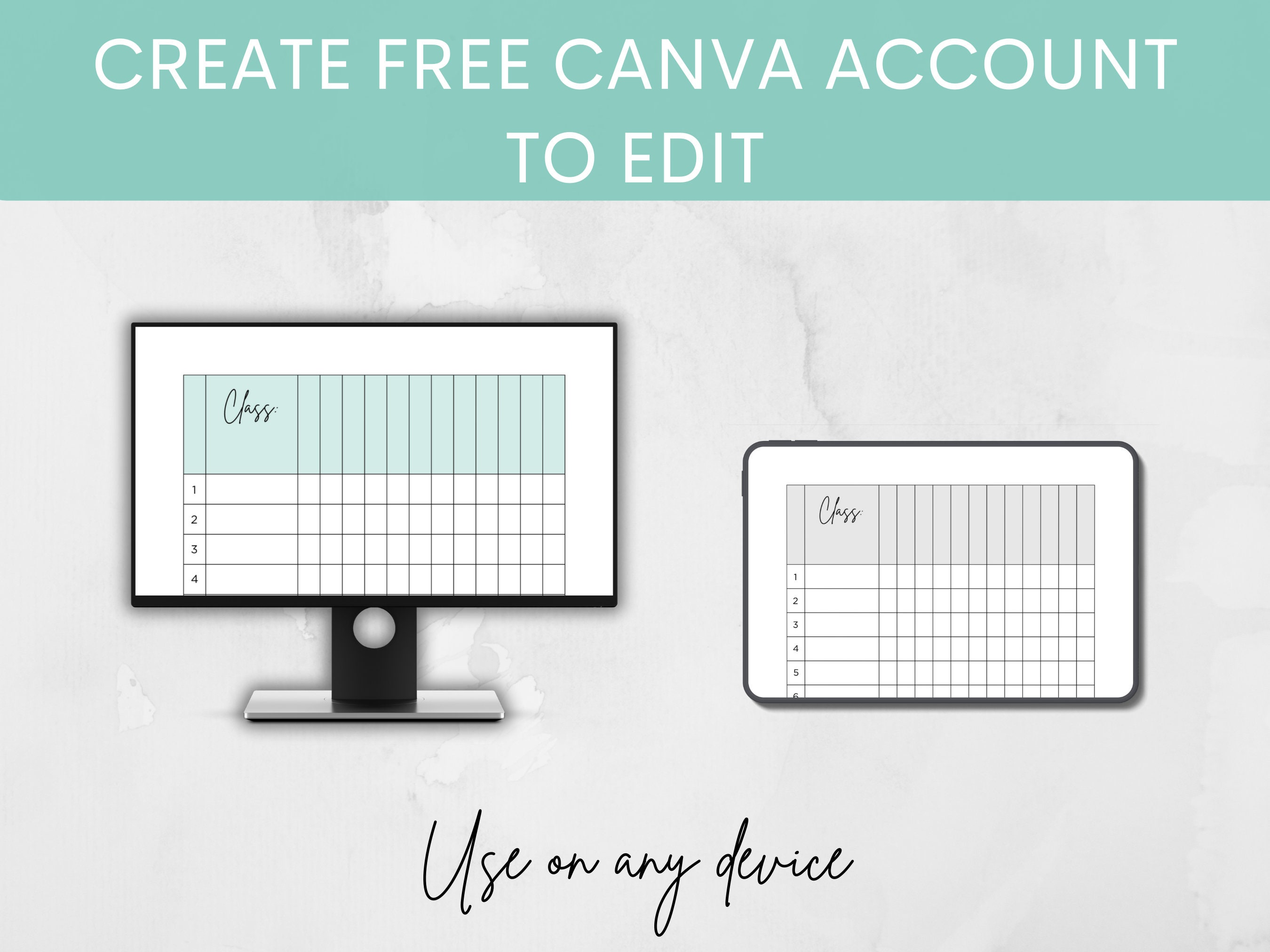 Printable Class Record Template, Gradebook Sheet, Teacher Gradebook Log ...