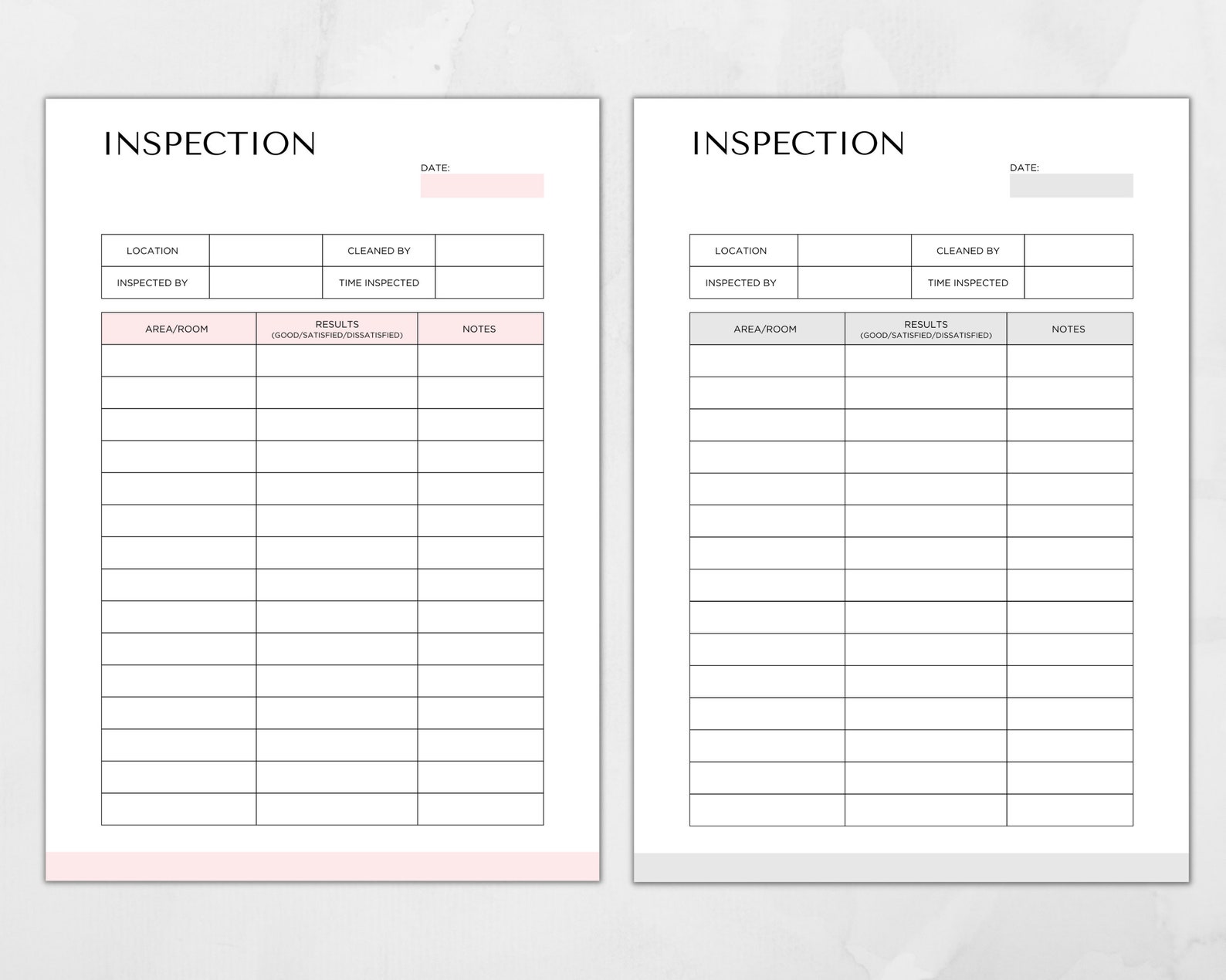 Printable Cleaning Inspection Checklist, Editable Cleaner Inspection ...