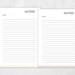Notes Page Printable, Lined Notes Template, Note Taking, Writing Paper ...