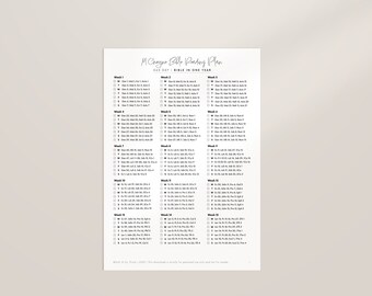 Printable Bible Reading Plan Bible by Section in (Download Now) - Etsy