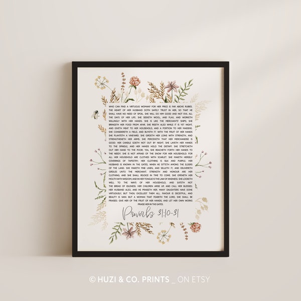 Extra Large Bible Verse Poster - Etsy