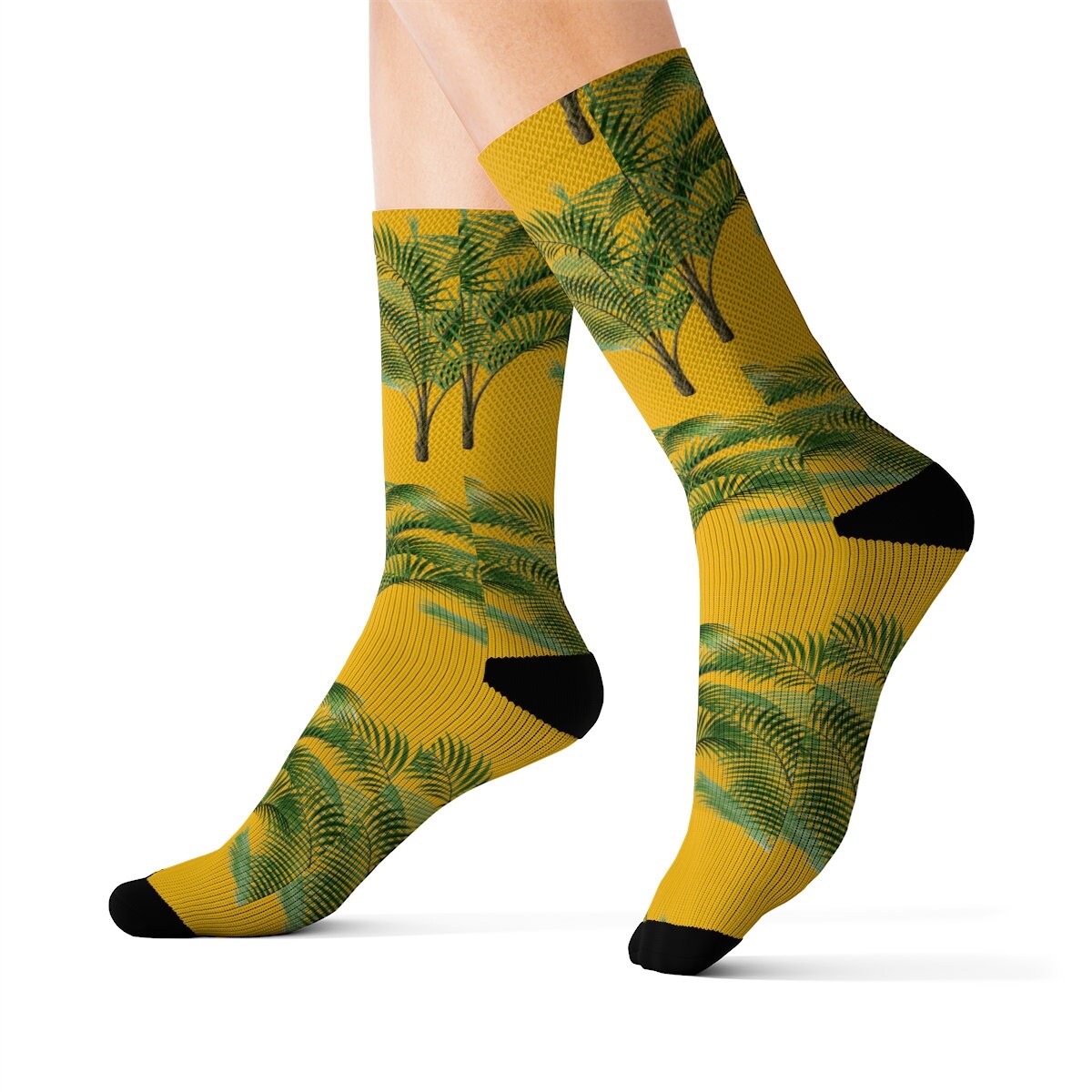 Palm Tree Socks - Etsy