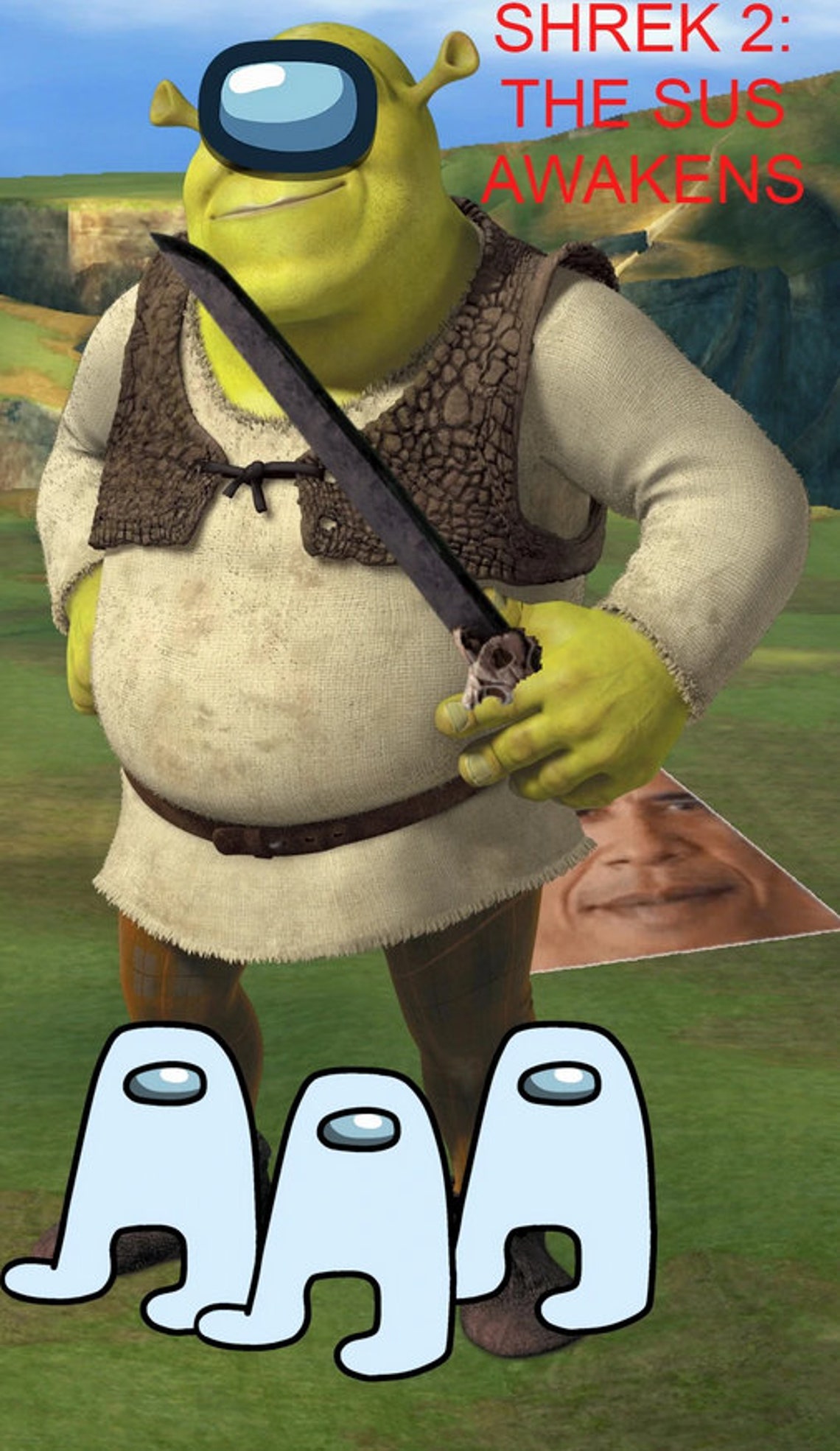 THE SUSSY SHREK Shrek as Among Us Imposter 3D Printed - Etsy