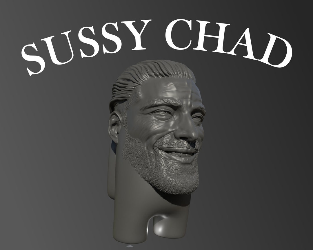 THE SUSSY CHAD Giga Chad as Among Us Imposter 3D Printed - Etsy Australia