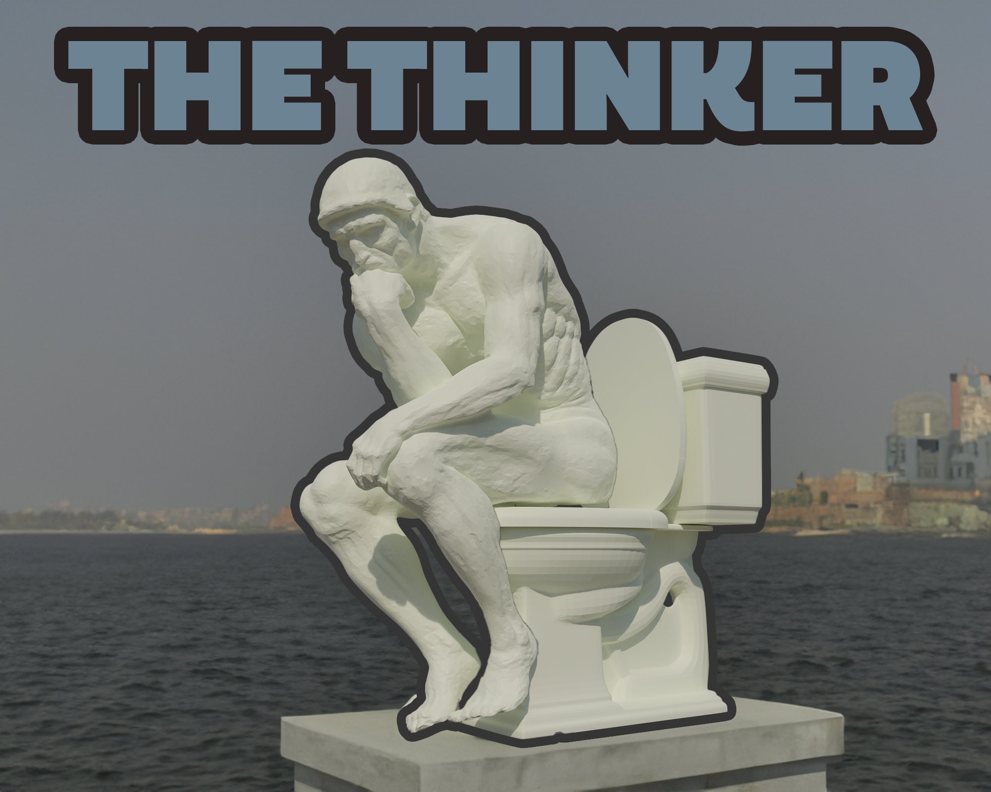 The Thinker Funny