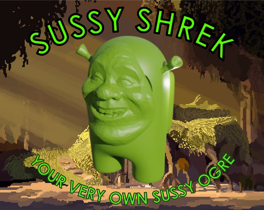 Buy SUSSY SHREK TOY Shrek in Among Us Costume 3D Printed Online in ...