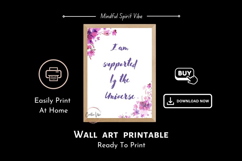 Positive Affirmation Wall Art Printables Inspirational Quotes ...