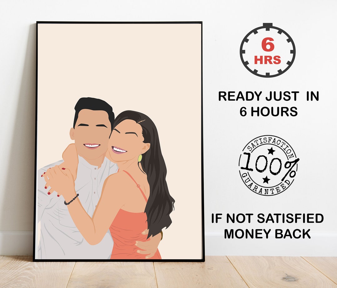 Faceless Photo Design, Minimal Art Work, Couple Canvas Portrait ...