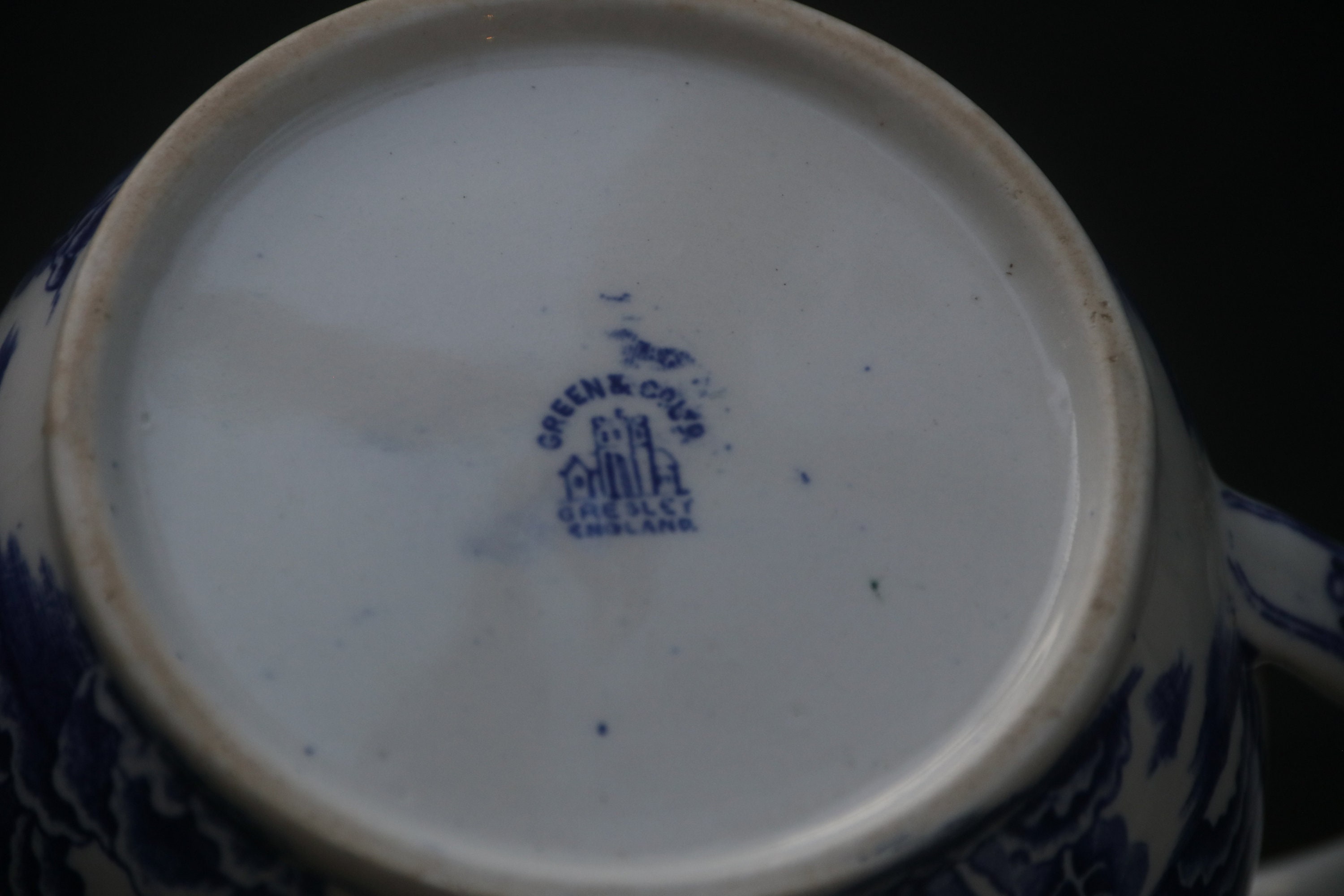 Green & Co Ming Pattern Blue and White Jug - Etsy