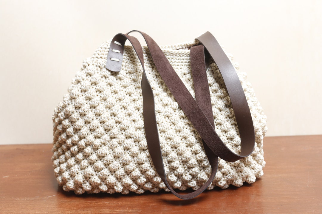 Women's Crochet Large Tote Bag | Trendy Designer Bag | Gift for Her ...