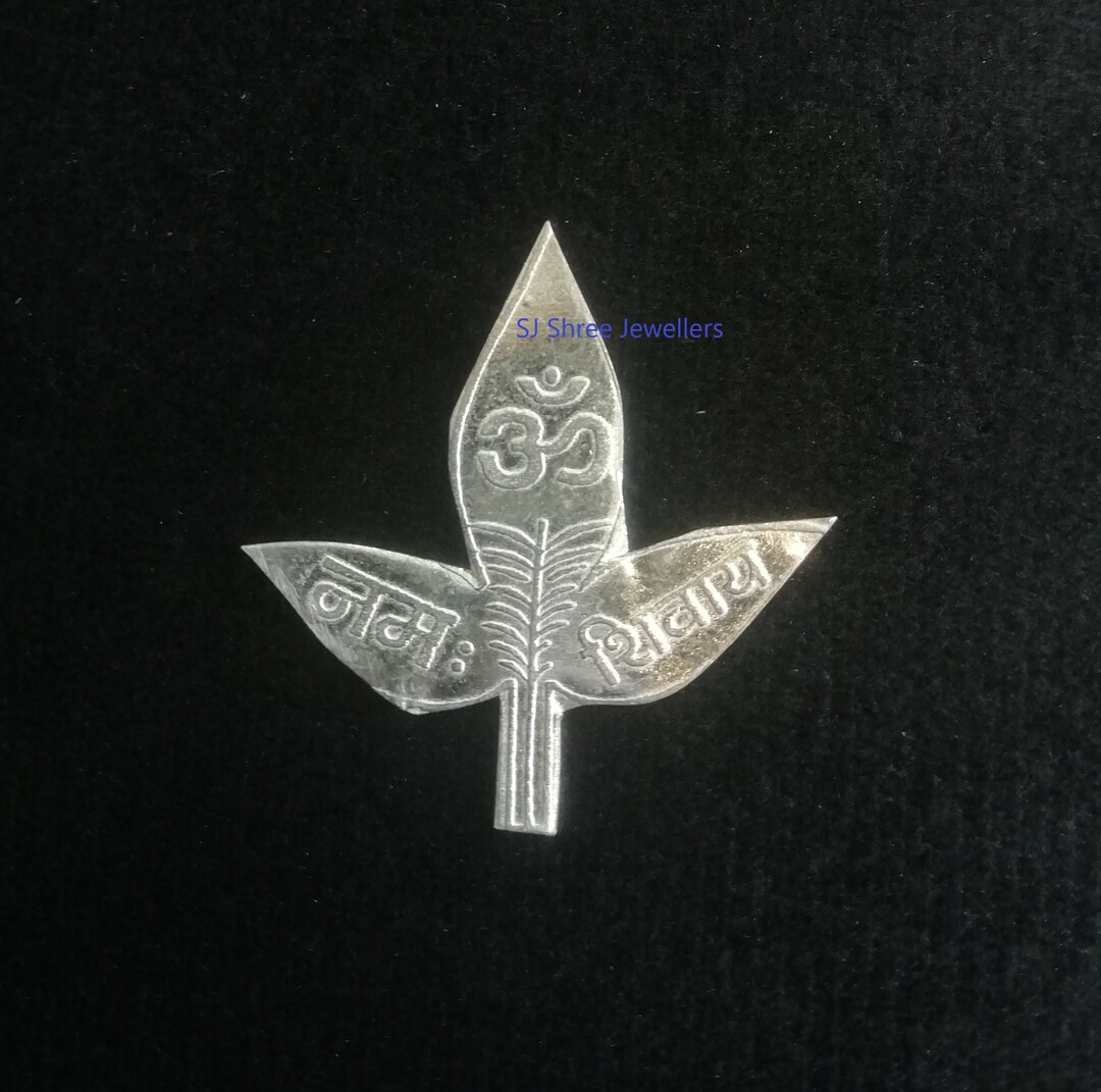 Pure Silver Lord Shiva Handmade Bel Patra/bilva Leaves/ Belva Patra ...