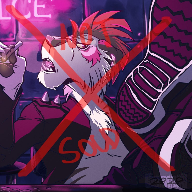 Punk Tiger Fursona Adoptable Furry Adoptable Over 70 Pieces - Etsy