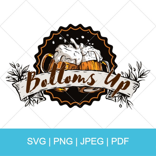 Bottoms up Sign - Etsy