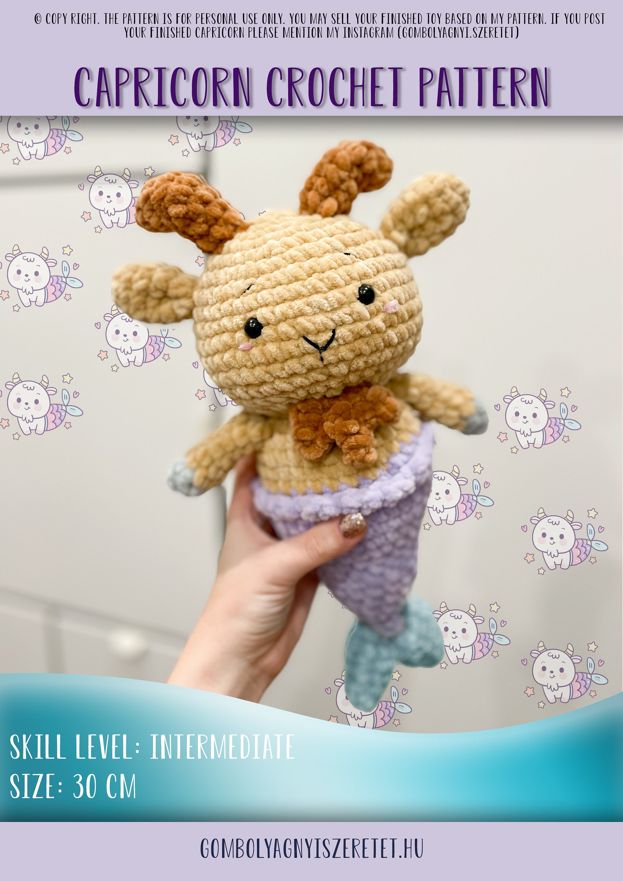 Capricorn Crochet Pattern (EN) - Etsy