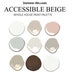 ACCESSIBLE BEIGE Coordinating Colors Modern Interior Home Pre-packed ...