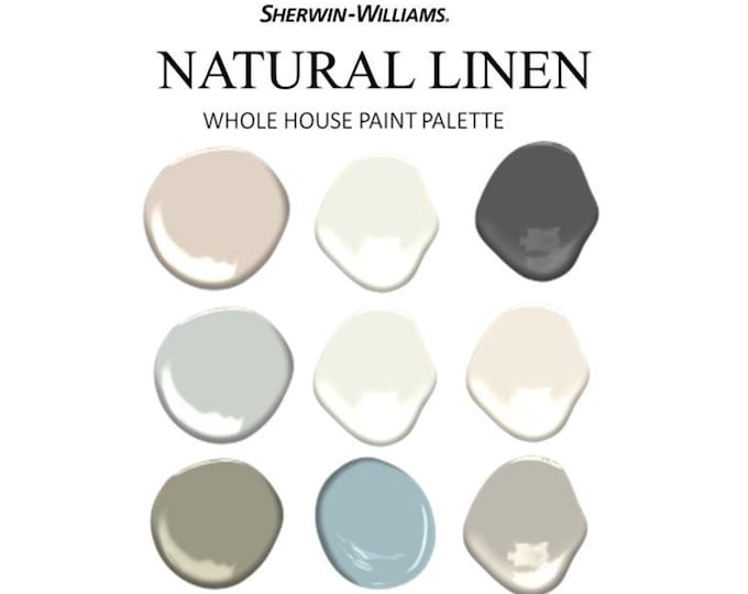 NATURAL LINEN Coordinating Colors Modern Interior Home Pre-packed Paint ...