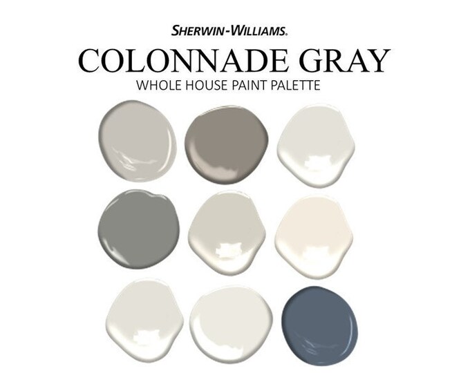 COLONNADE GRAY Coordinating Colors Modern Interior Home Pre-packed ...