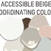 ACCESSIBLE BEIGE Coordinating Colors Modern Interior Home Pre-packed ...