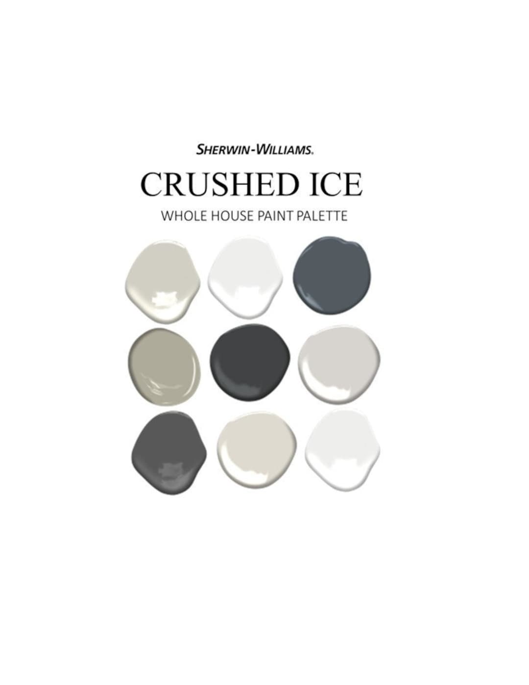 CRUSHED ICE Coordinating Colors Modern Interior Home - Etsy