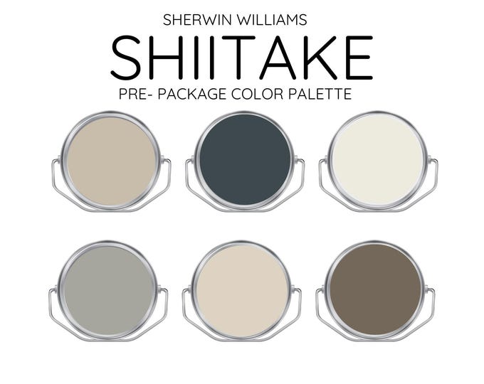 SHIITAKE Coordinating Colors Modern Interior Home- Pre-packed Paint ...