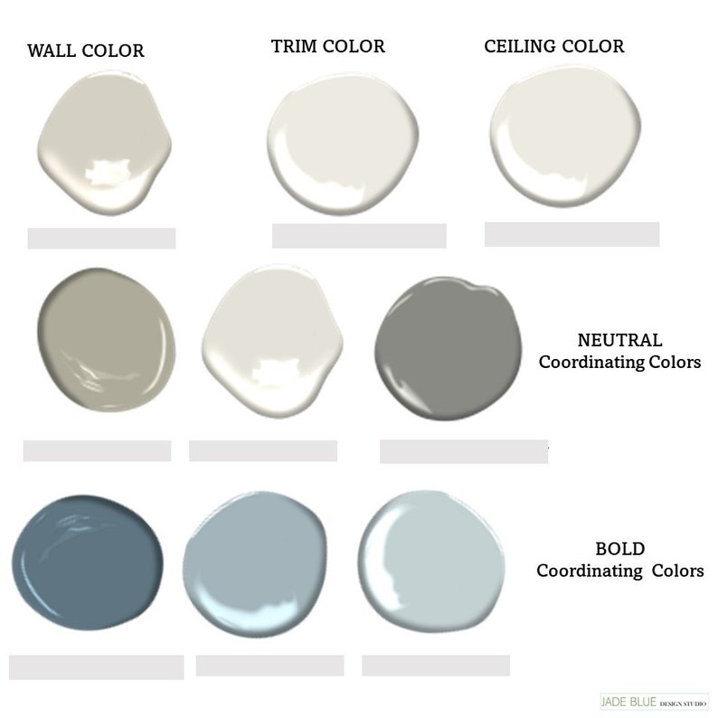 Modern Gray Coordinating Colors Modern Interior Home Prepacked Paint ...