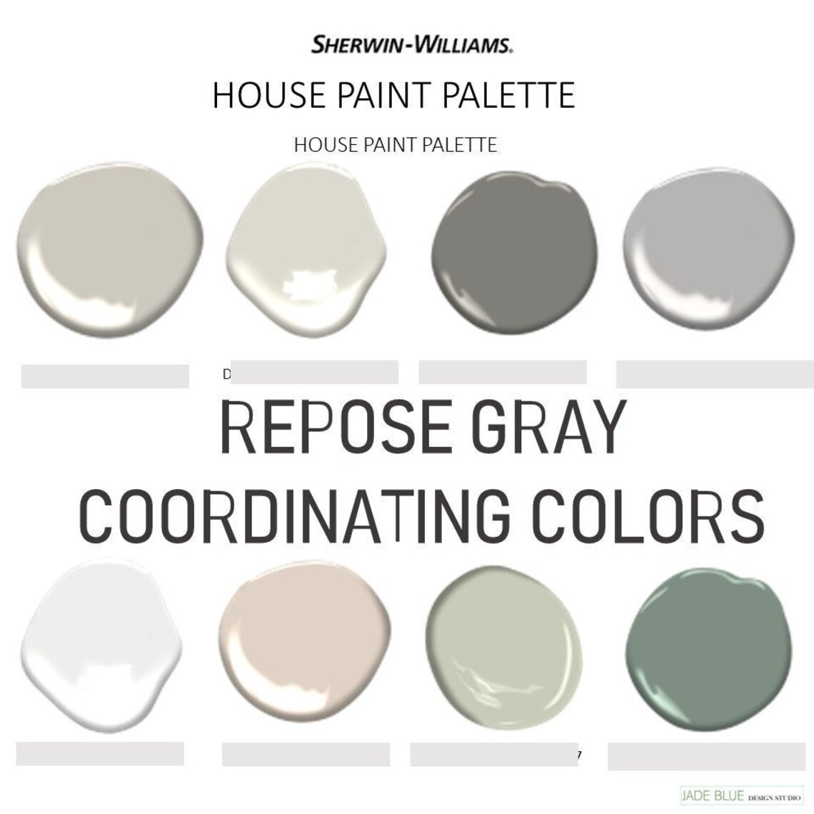 REPOSE GRAY Coordinating Colors Modern Interior Home - Etsy