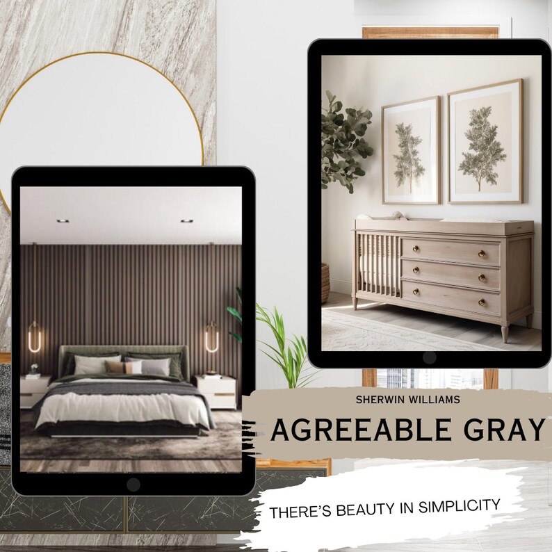 AGREEABLE GRAY Sherwin Williams Interior Paint Palette -prepacked Paint ...