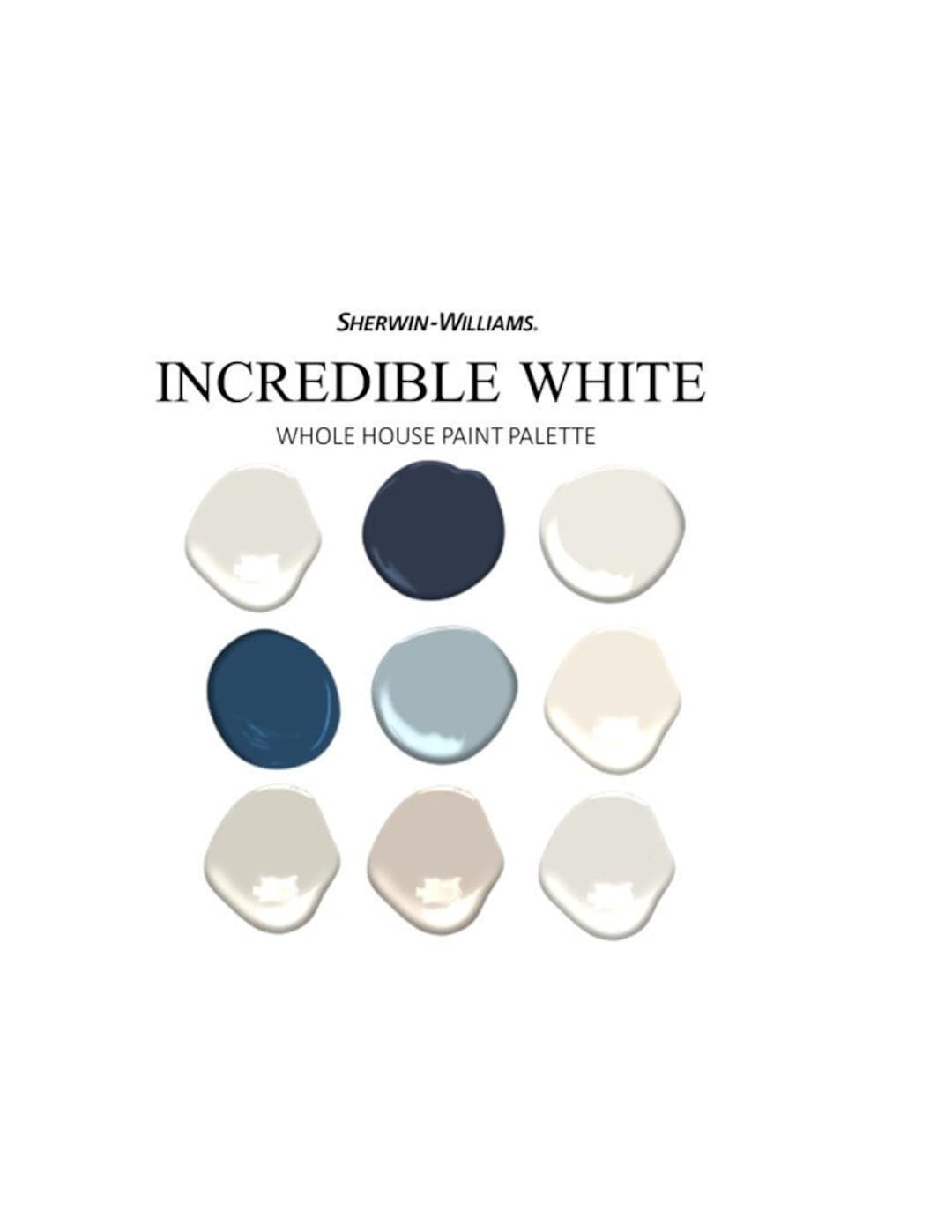 INCREDIBLE WHITE Coordinating Colors Modern Interior Home - Etsy