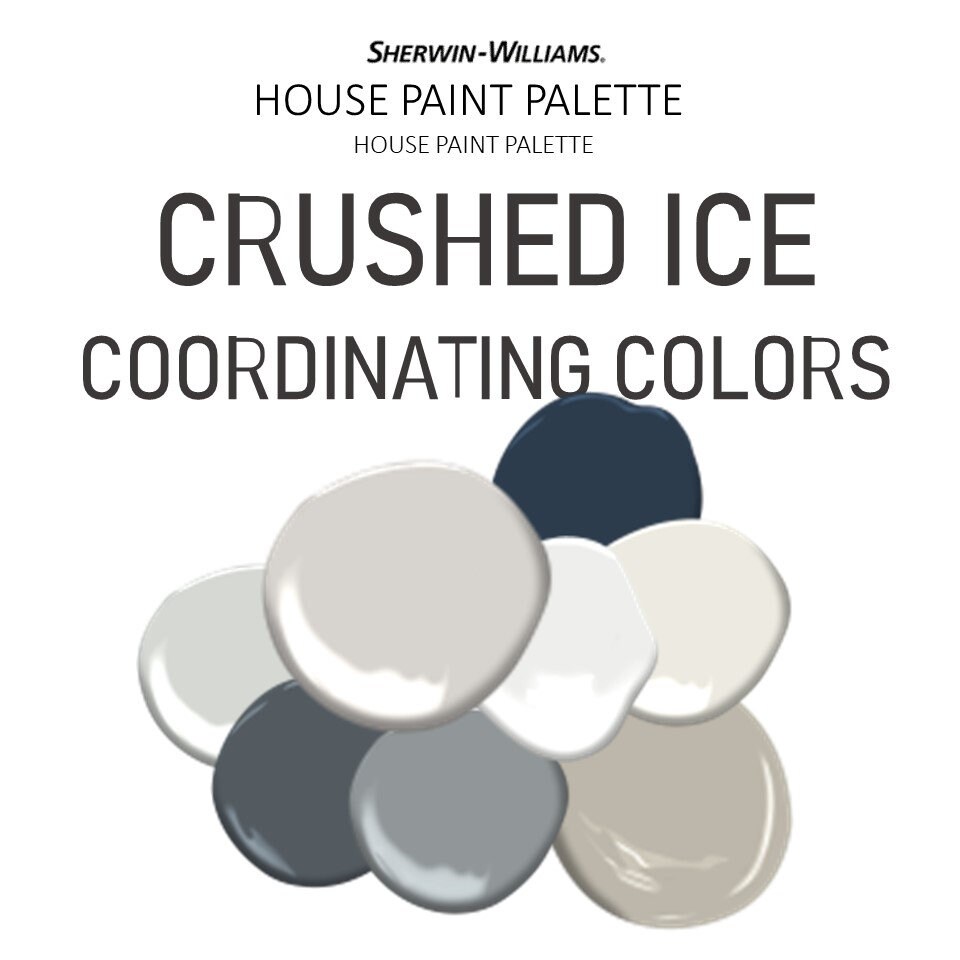 CRUSHED ICE Coordinating Colors Modern Interior Home - Etsy