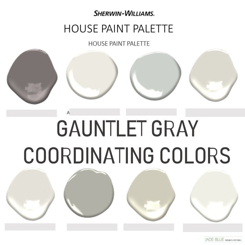 GAUNTLET GRAY Coordinating Colors Modern Interior Home - Etsy