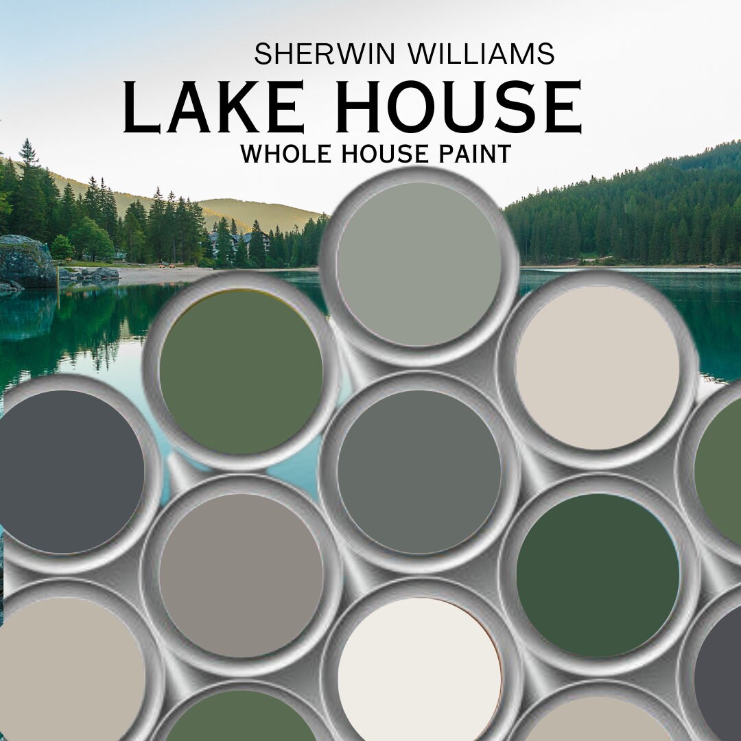 LAKE HOUSE Sherwin Williams Interior Paint Palette -prepacked Paint ...