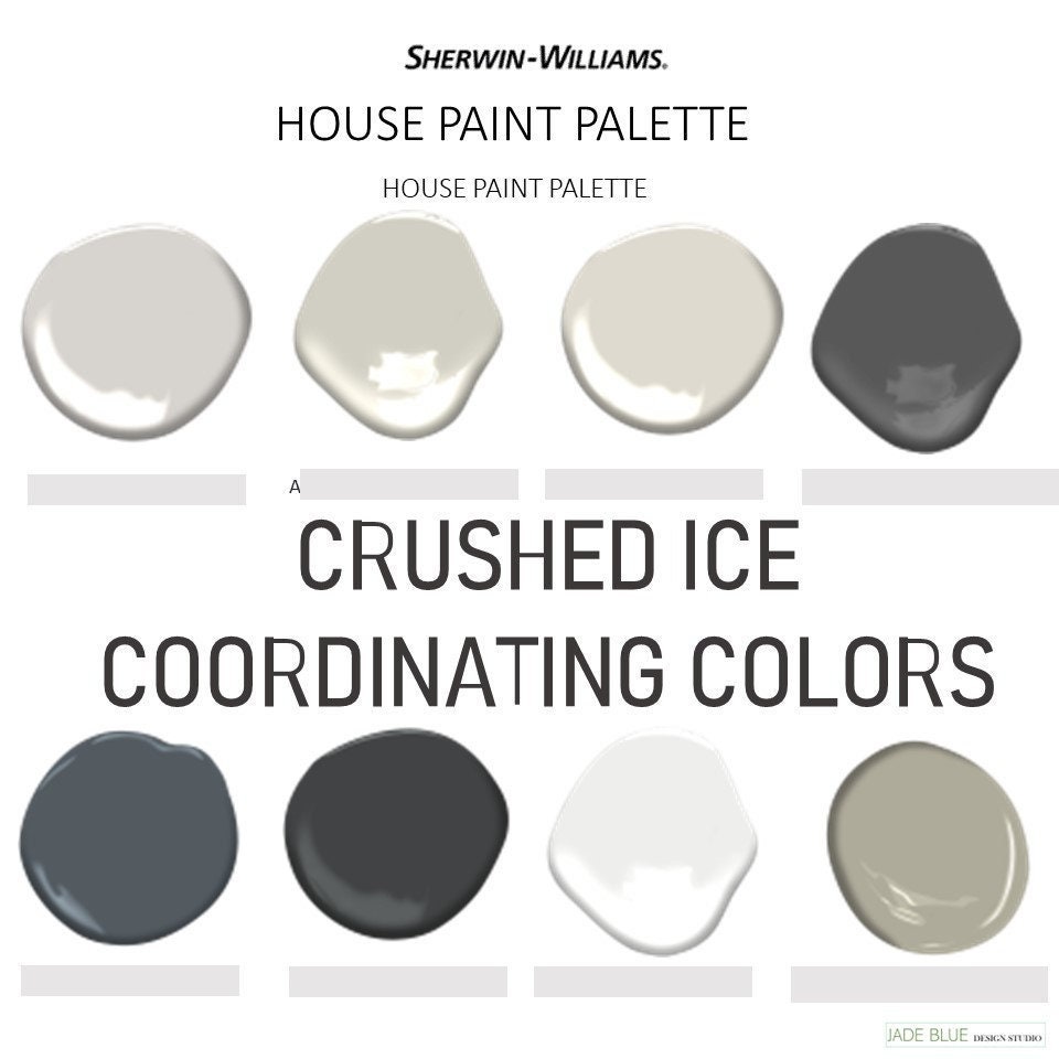 Sherwin Williams Crushed Ice Coordinating Colors