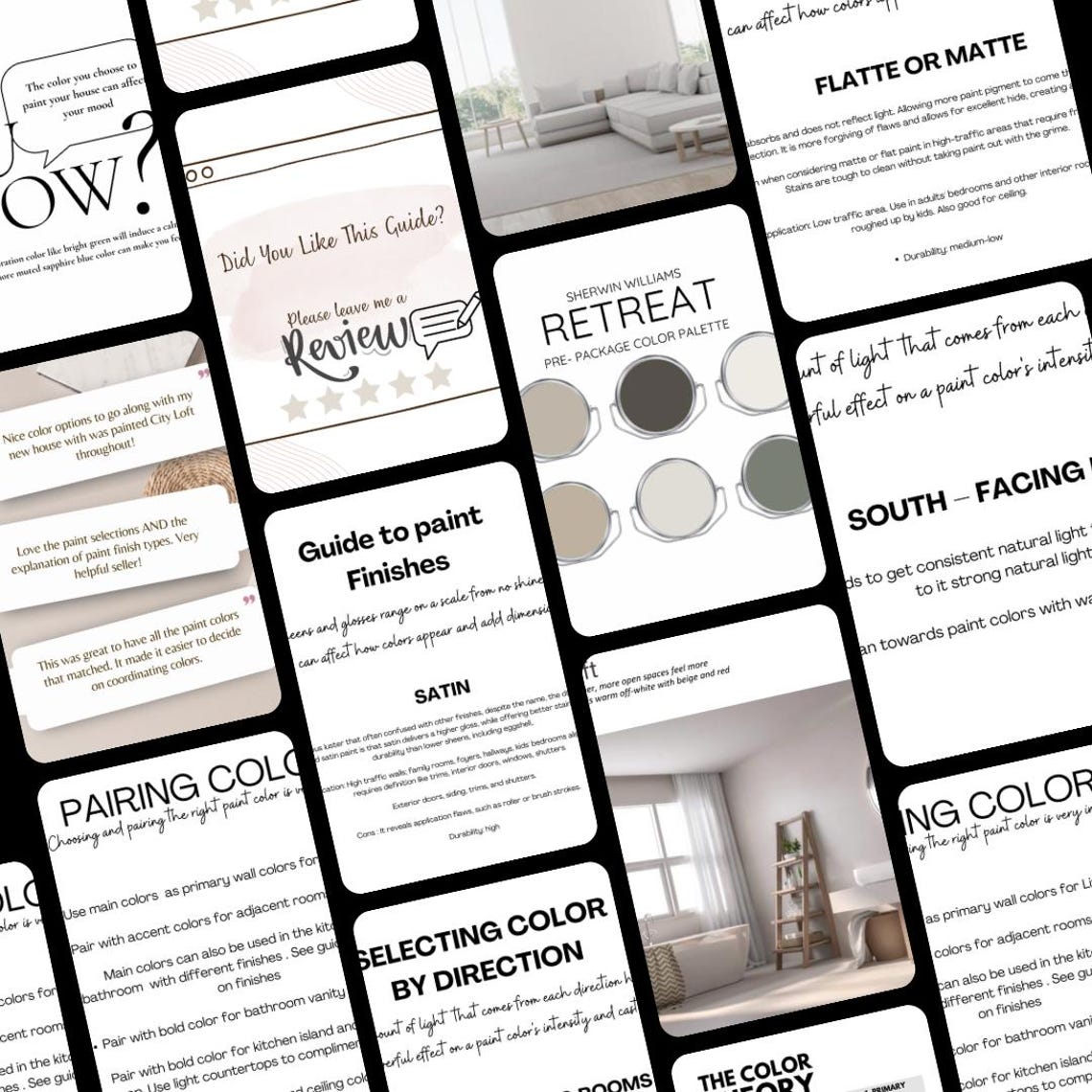 NEUTRAL GROUND Coordinating Colors Modern Interior Home Pre-packed ...