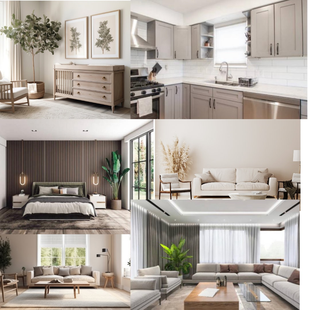 AMAZING GRAY Coordinating Colors Modern Interior Home- Pre-packed Paint ...