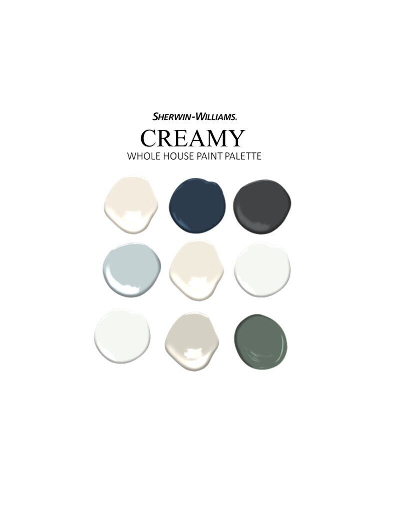 CREAMY Coordinating Colors Modern Interior Home Pre-packed - Etsy