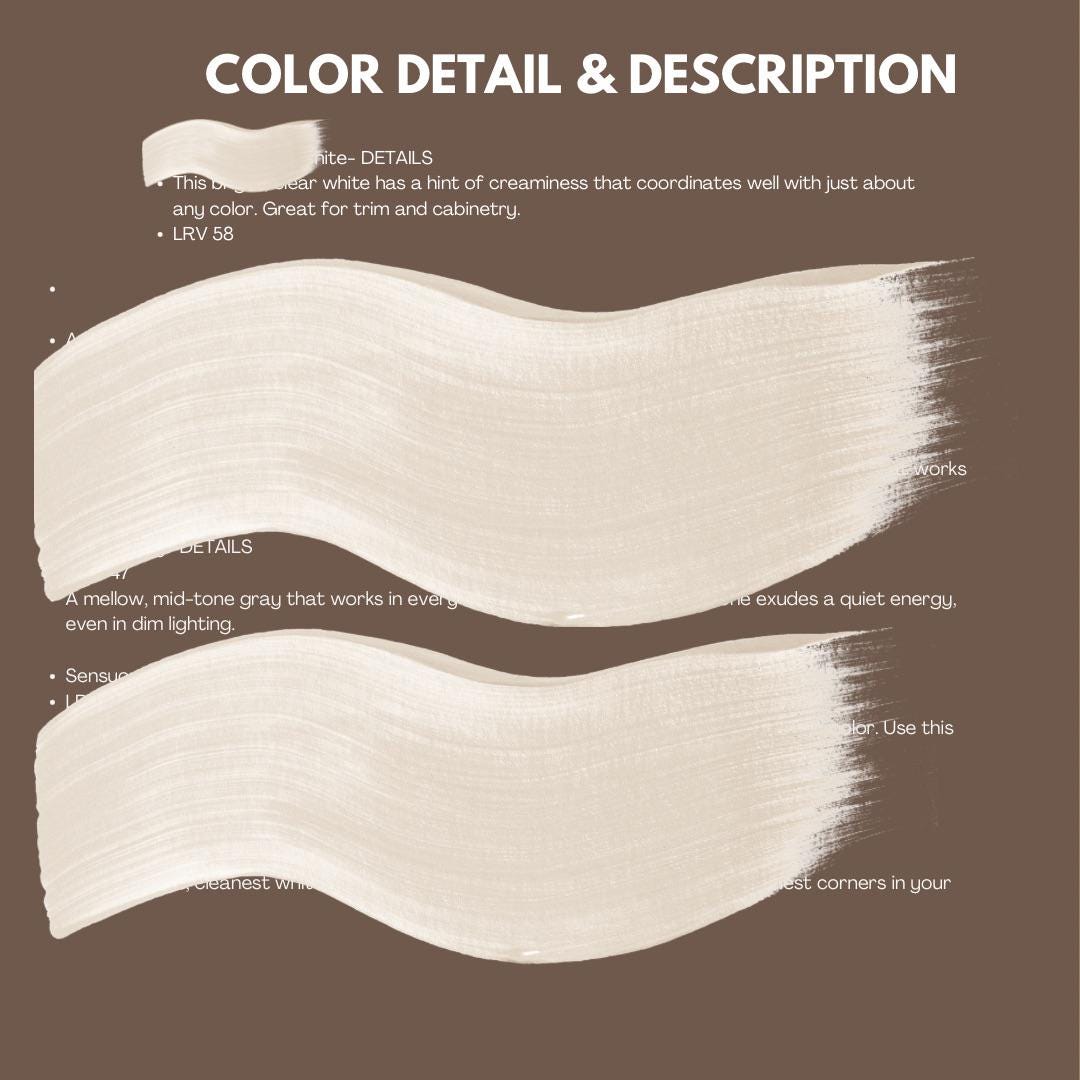 NATURAL LINEN Coordinating Colors Modern Interior Home- Pre-packed ...