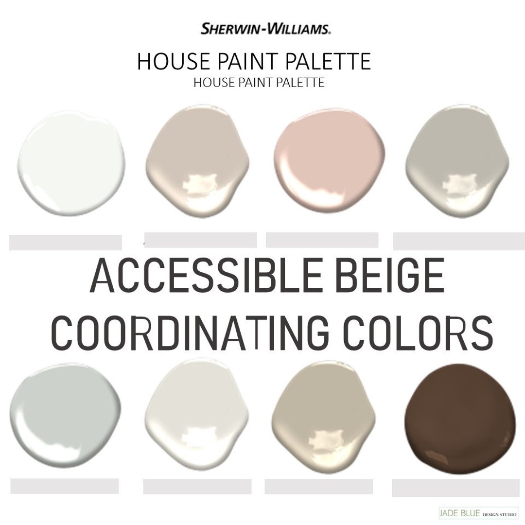 ACCESSIBLE BEIGE Coordinating Colors Interior Paint Palette - Etsy