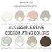 ACCESSIBLE BEIGE Coordinating Colors Modern Interior Home Pre-packed ...