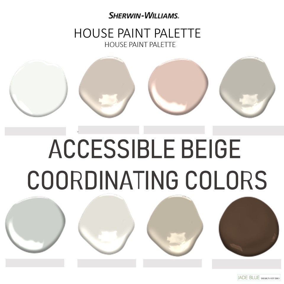 ACCESSIBLE BEIGE Coordinating Colors Modern Interior Home Pre-packed ...