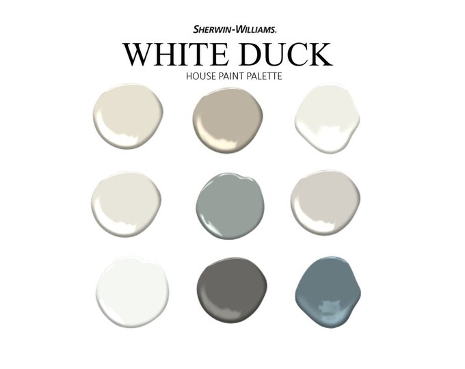 WHITE DUCK Sherwin Williams Interior Paint Palette Prepacked Paint ...