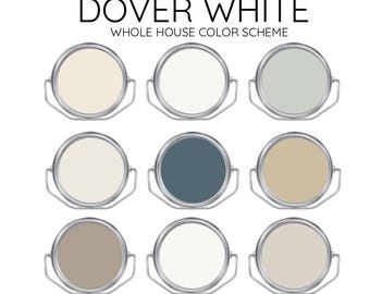 Dover White Sherwin Williams Whole Home Color Palette - Interior Paint ...