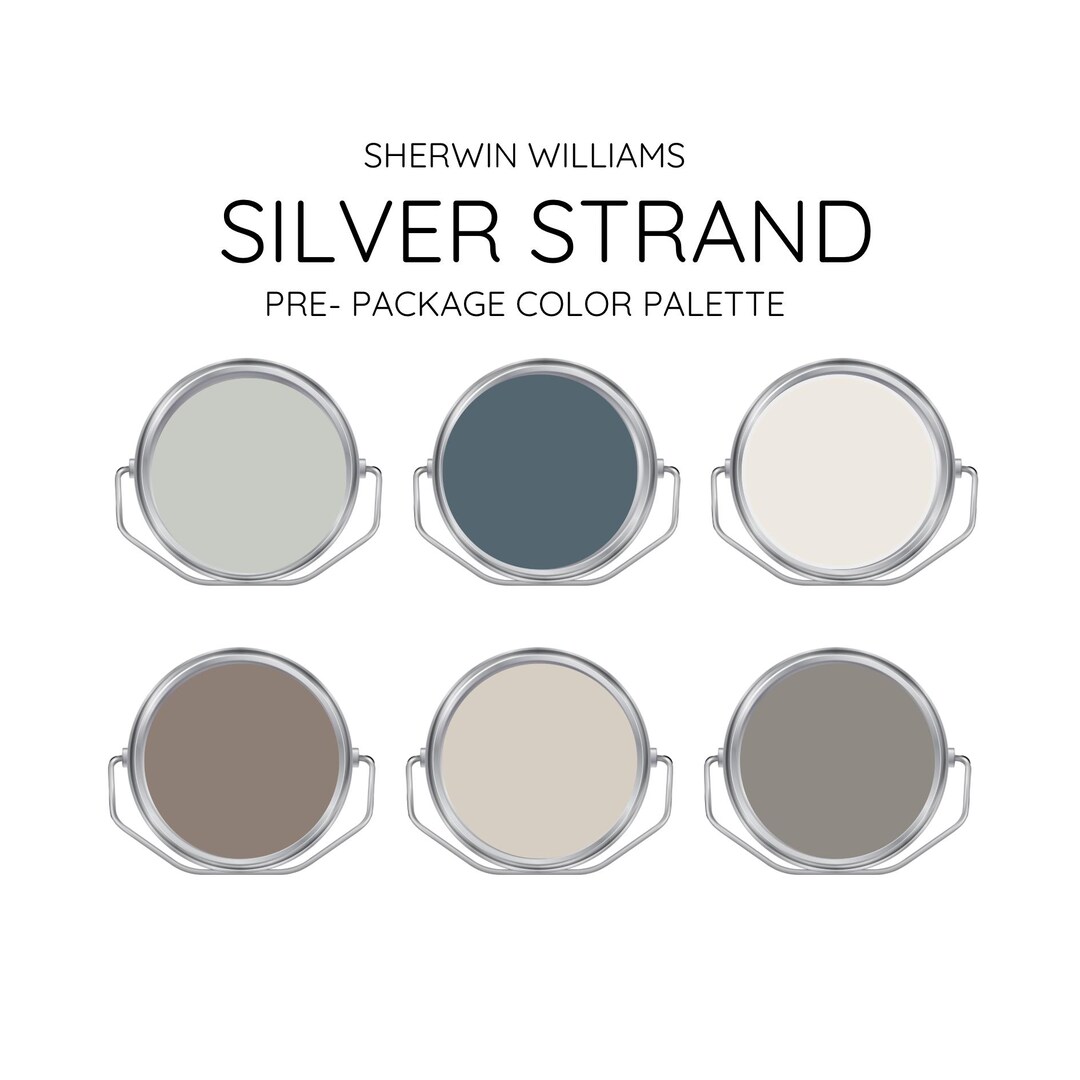 SILVER STRAND Coordinating Colors Modern Interior Home- Pre-packed ...