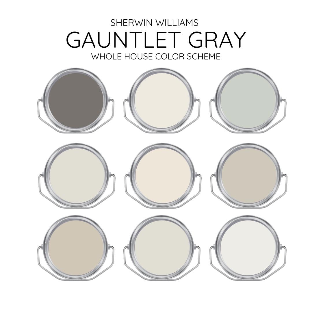 GAUNTLET GRAY Coordinating Colors Modern Interior Home- Pre-packed ...