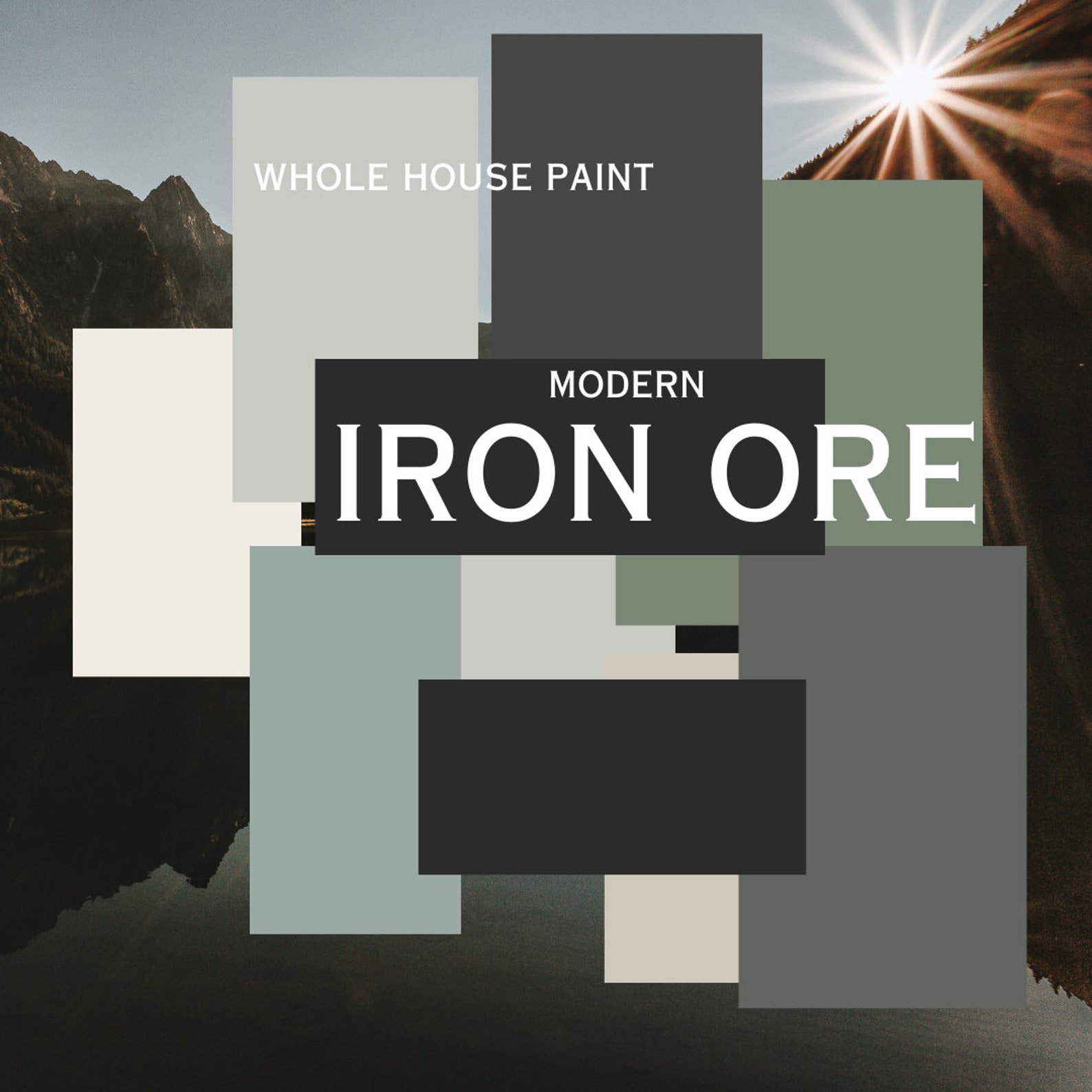 IRON ORE Coordinating Colors Modern Interior Home- Pre-packed Paint ...