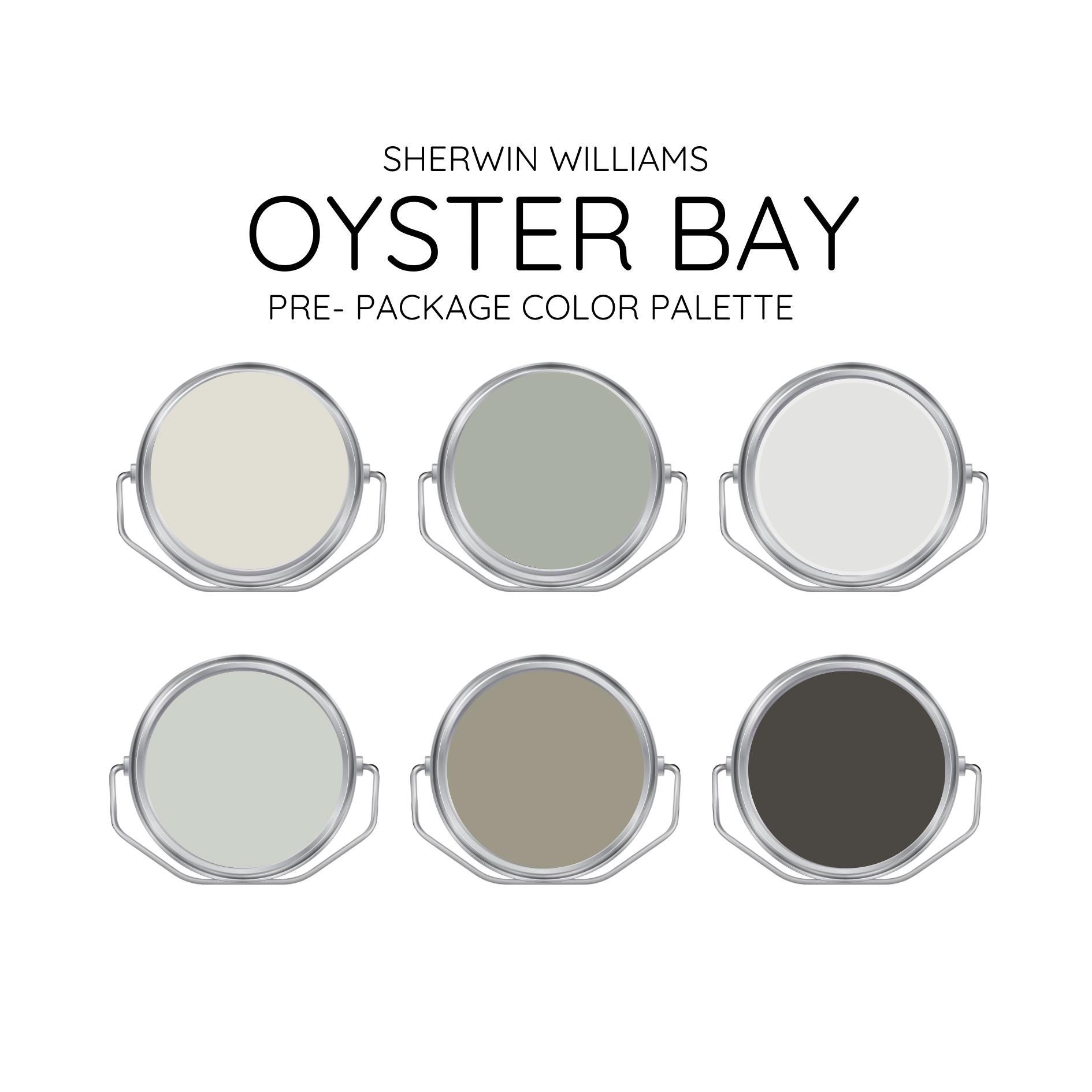 OYSTER BAY Coordinating Colors Modern Interior Home- Pre-packed Paint ...